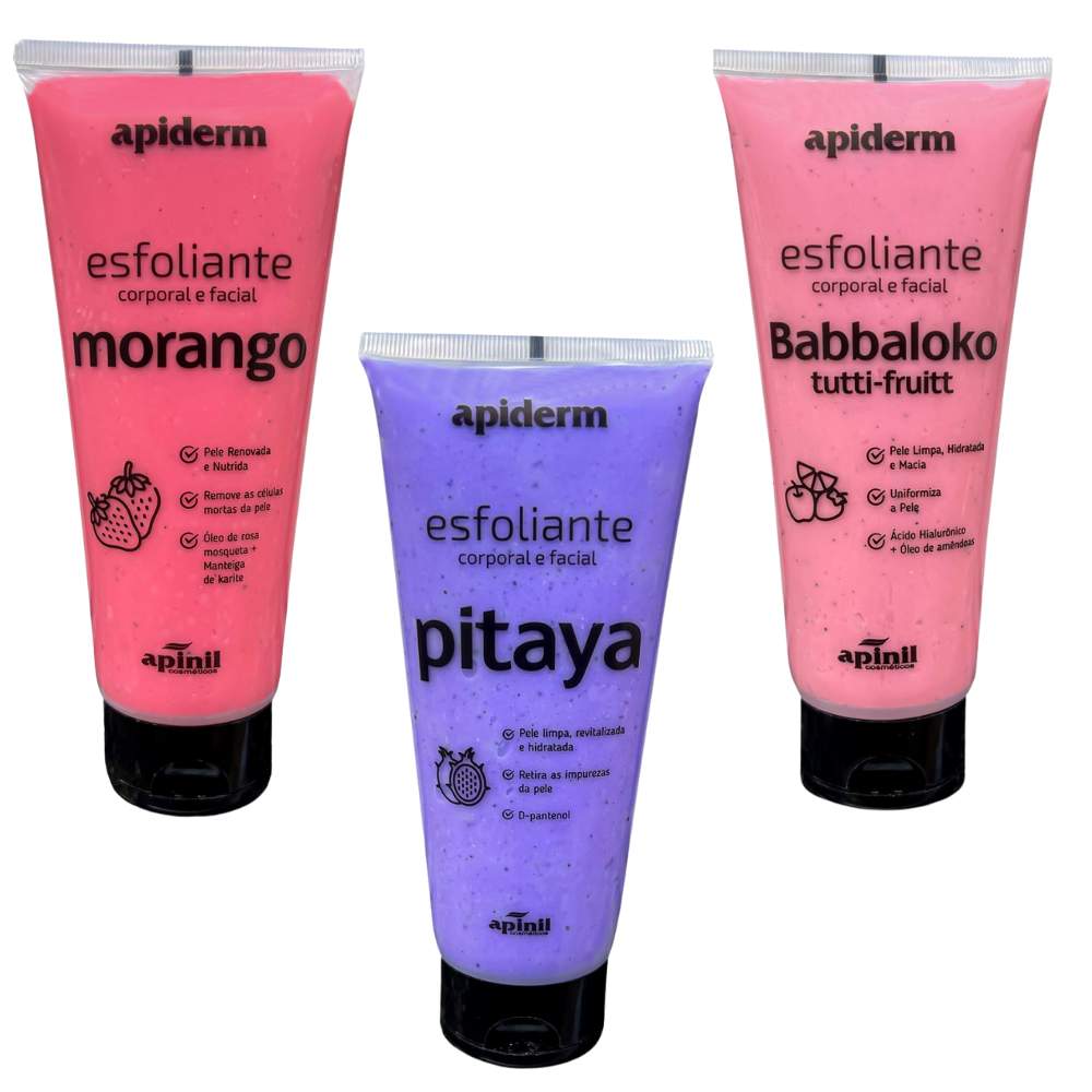 Apiderm Esfoliante Corporal e Facial Apinil